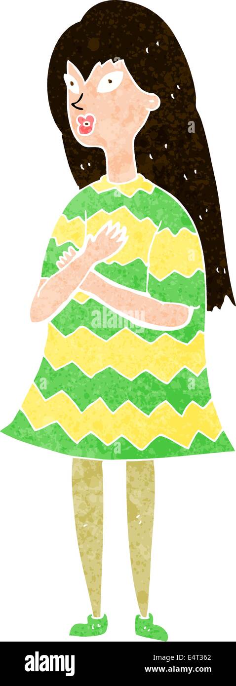 cartoon surprised girl Stock Vector Image & Art - Alamy
