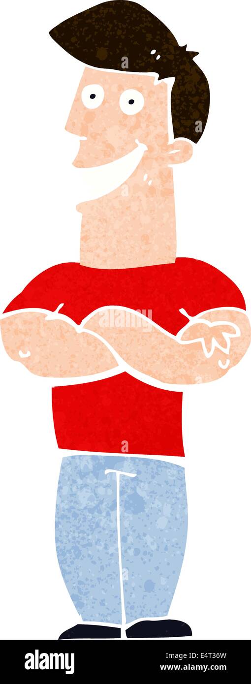 cartoon grinning man Stock Vector Image & Art - Alamy