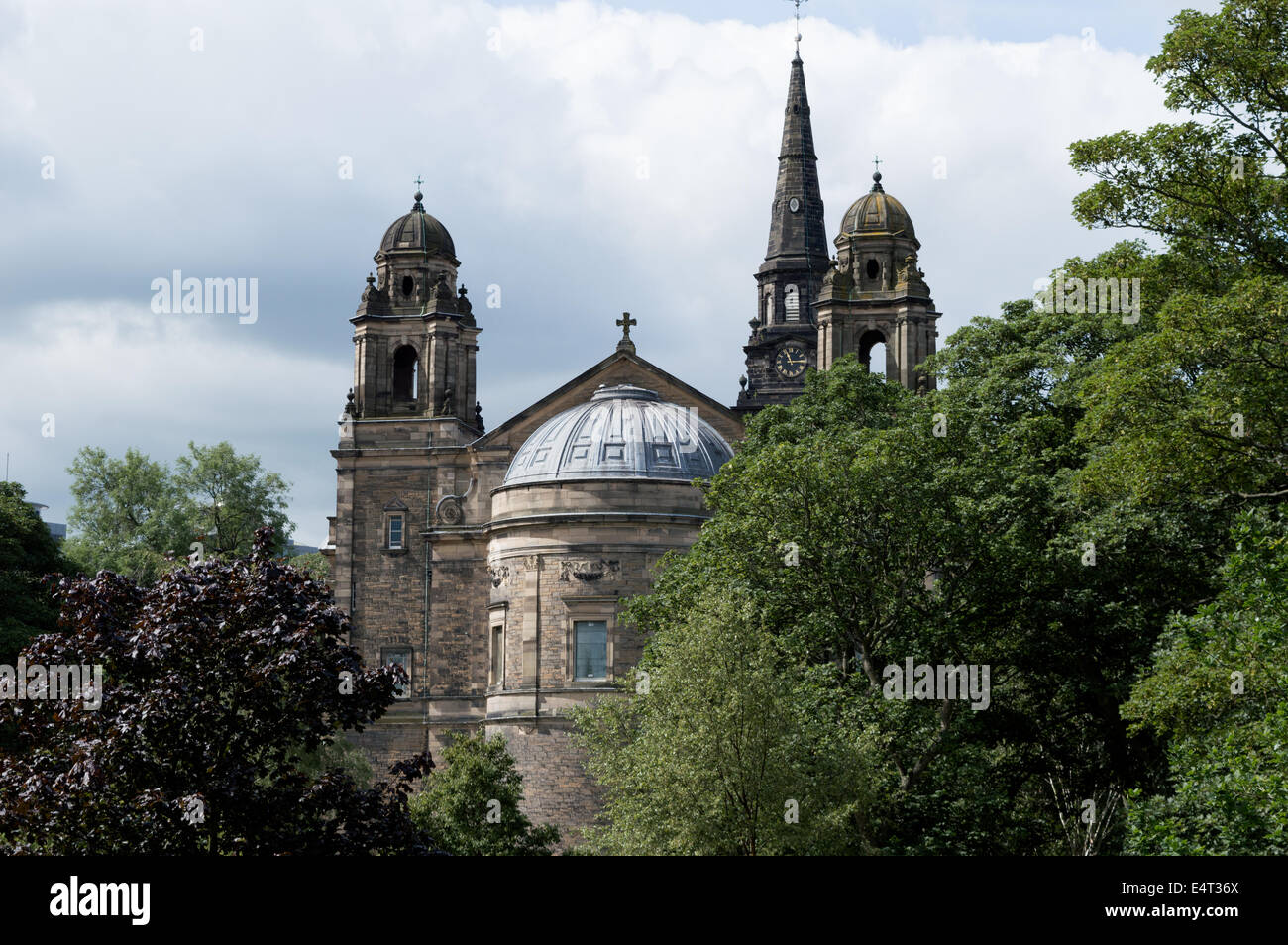 St Cuthbert's Church viewed from Princes Street Gardens, Edinburgh ...