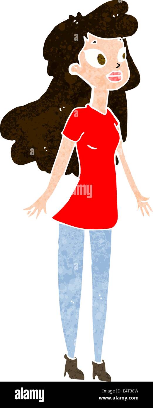 cartoon pretty girl Stock Vector Image & Art - Alamy