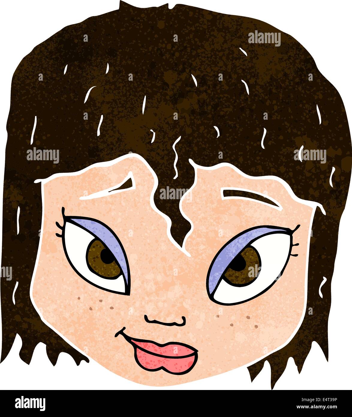 cartoon female face Stock Vector Image & Art - Alamy