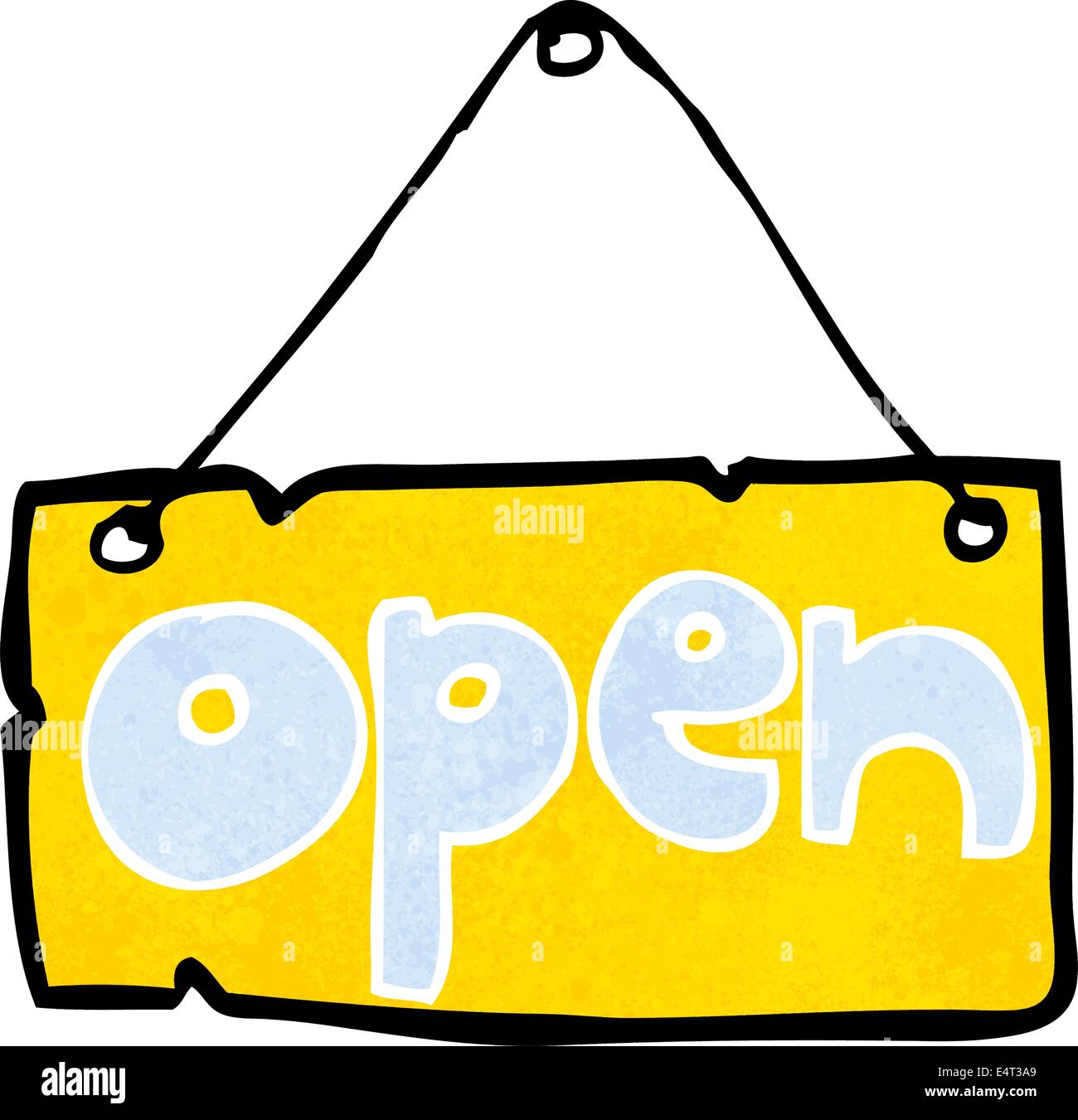 cartoon open shop sign Stock Vector Image & Art - Alamy