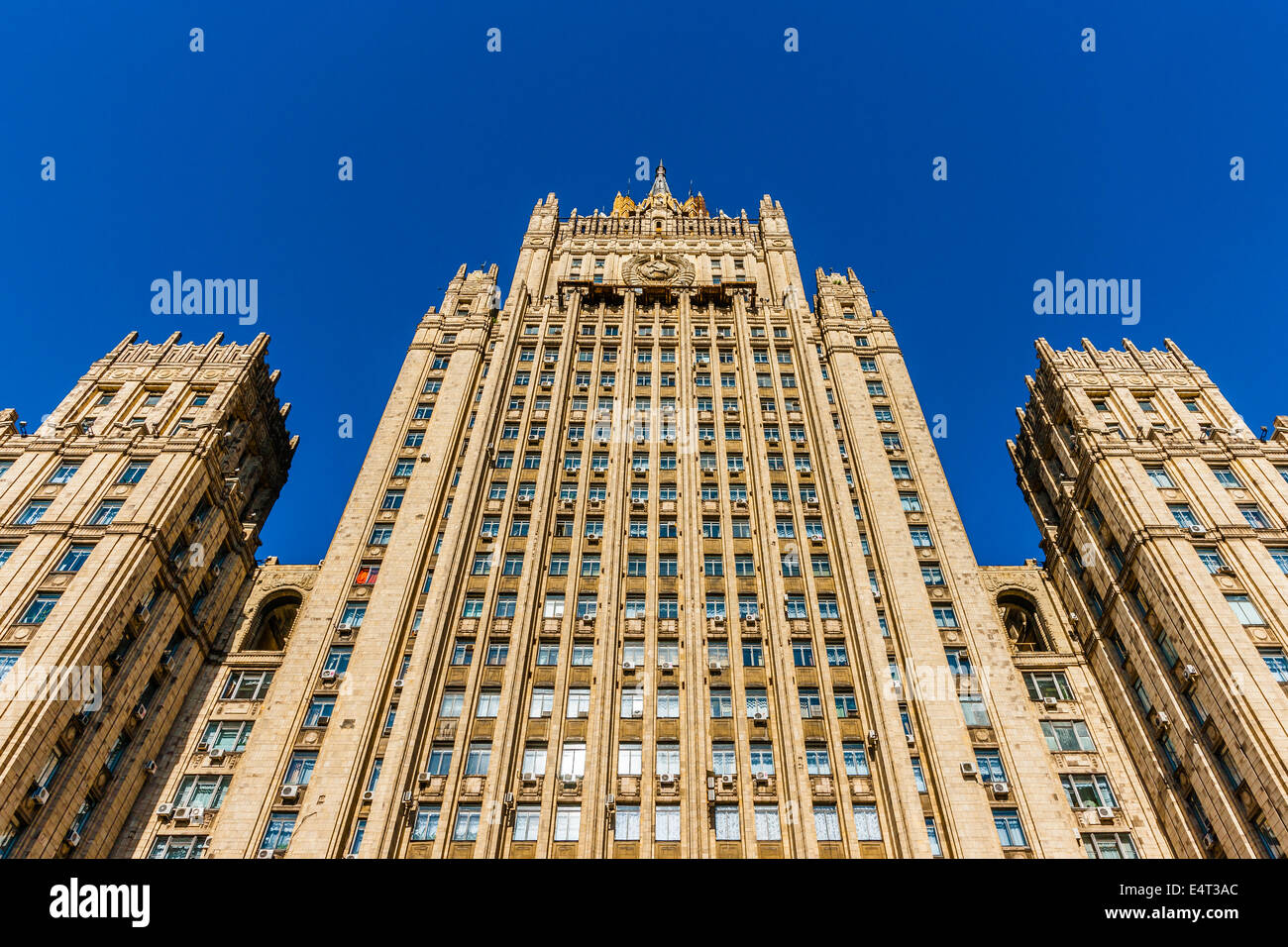 Tall building of Ministry Of Foreign Affairs, Moscow, Russia Stock ...