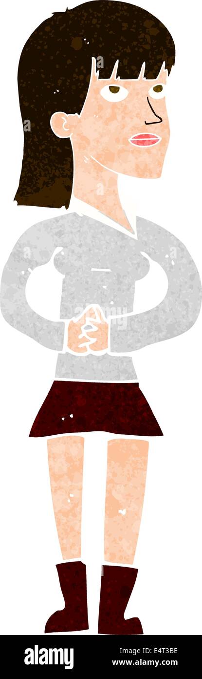 cartoon woman waiting Stock Vector Image & Art - Alamy