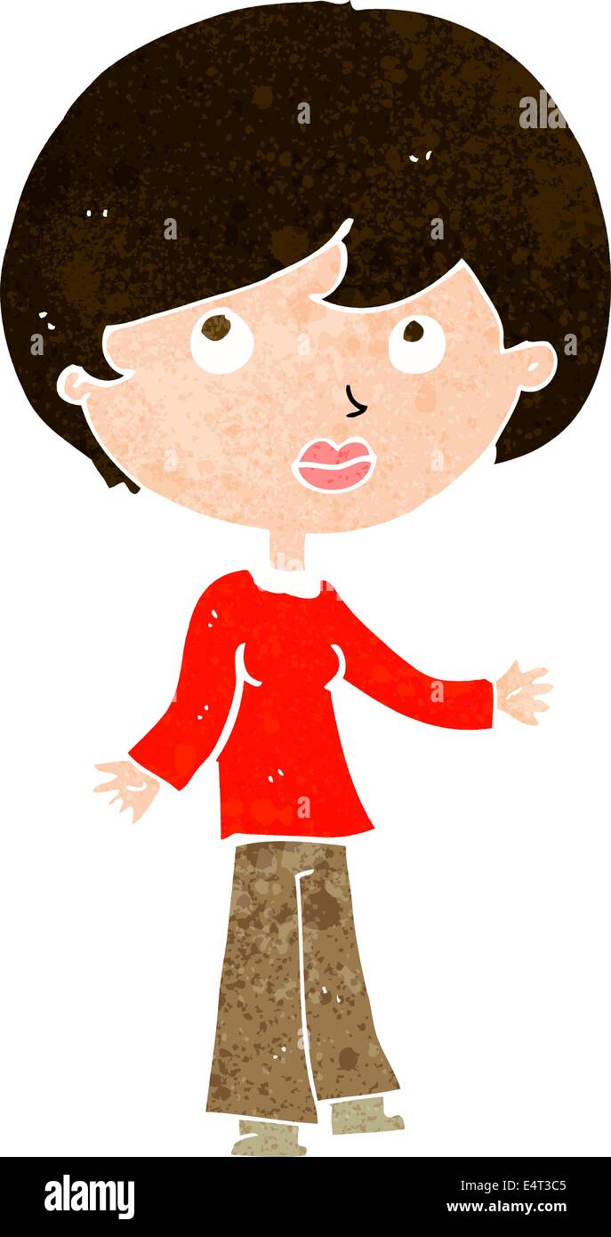 cartoon woman thinking Stock Vector Image & Art - Alamy