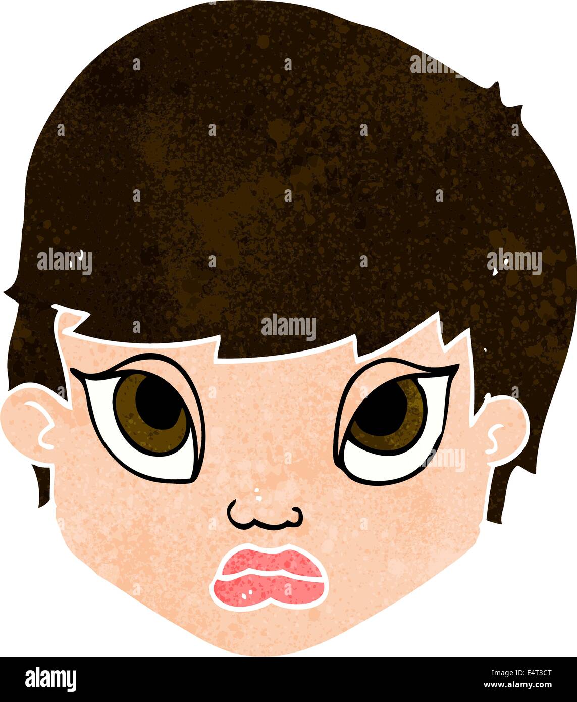 Sulking face Stock Vector Images - Alamy