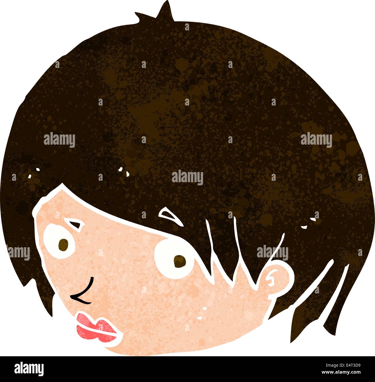 cartoon female face with raised eyebrow Stock Vector Image & Art - Alamy