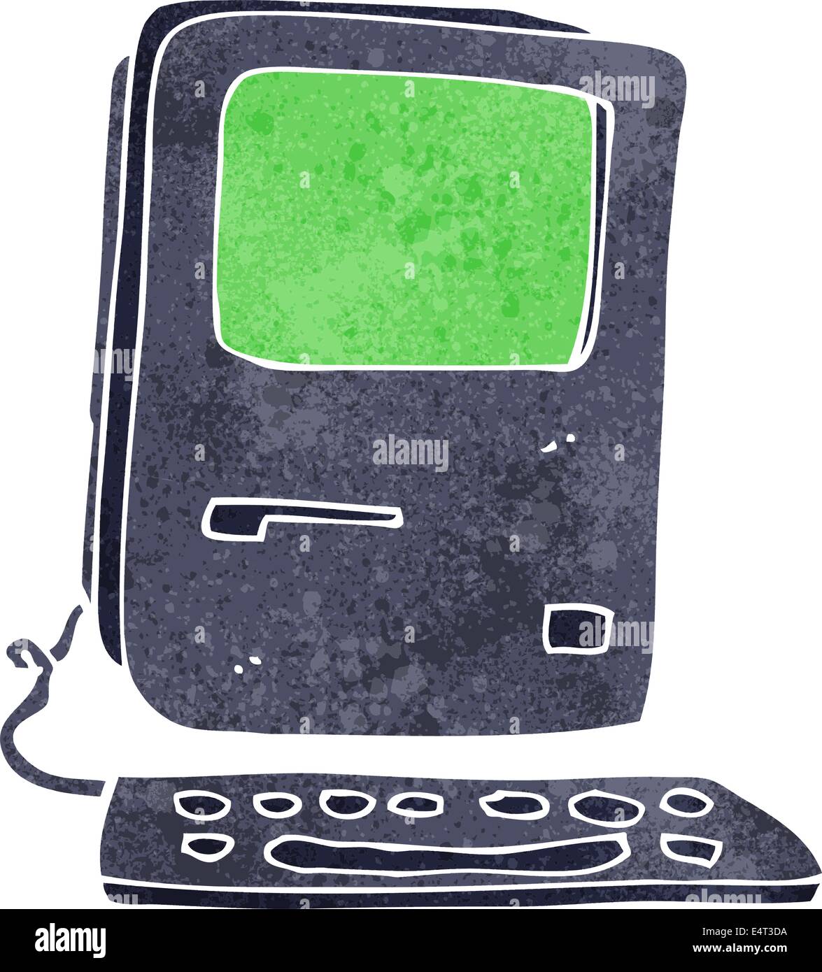 cartoon old computer Stock Vector Image & Art - Alamy