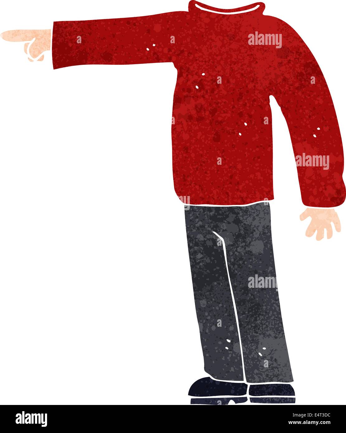 cartoon headless man pointing Stock Vector Image & Art - Alamy
