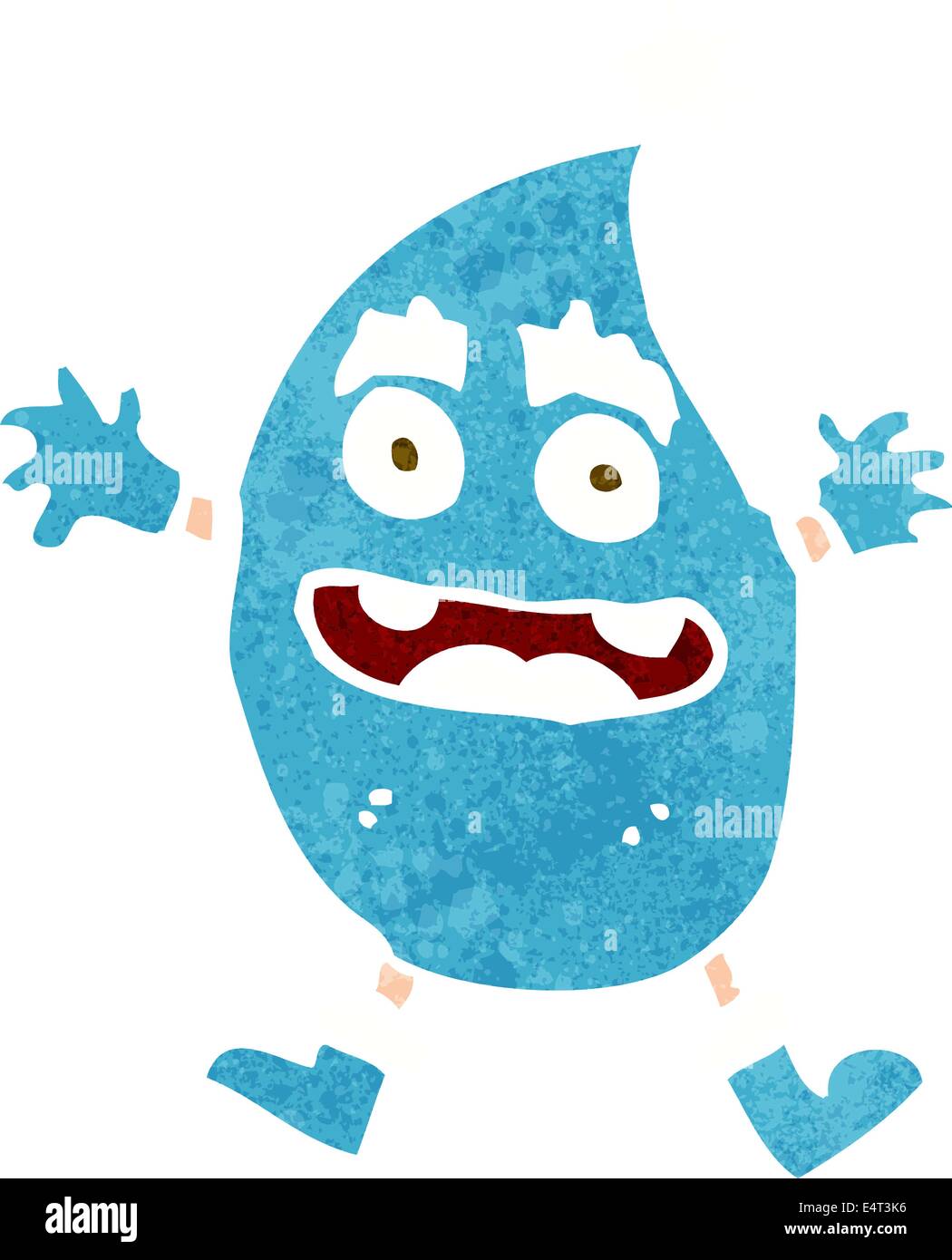 cartoon funny water drop creature Stock Vector Image & Art - Alamy