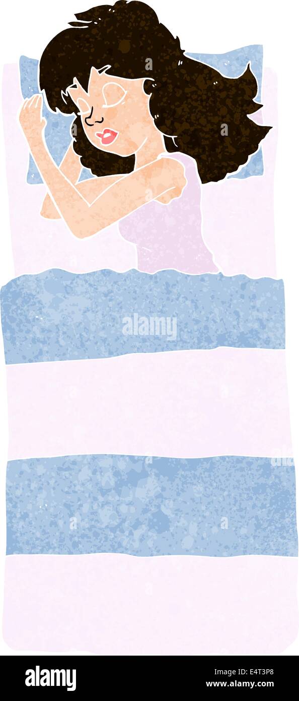 cartoon sleeping woman Stock Vector Image & Art - Alamy