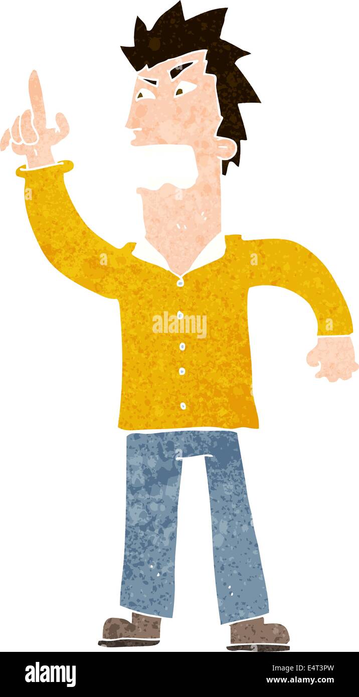 Angry man, shouting, retro Stock Vector Images - Alamy