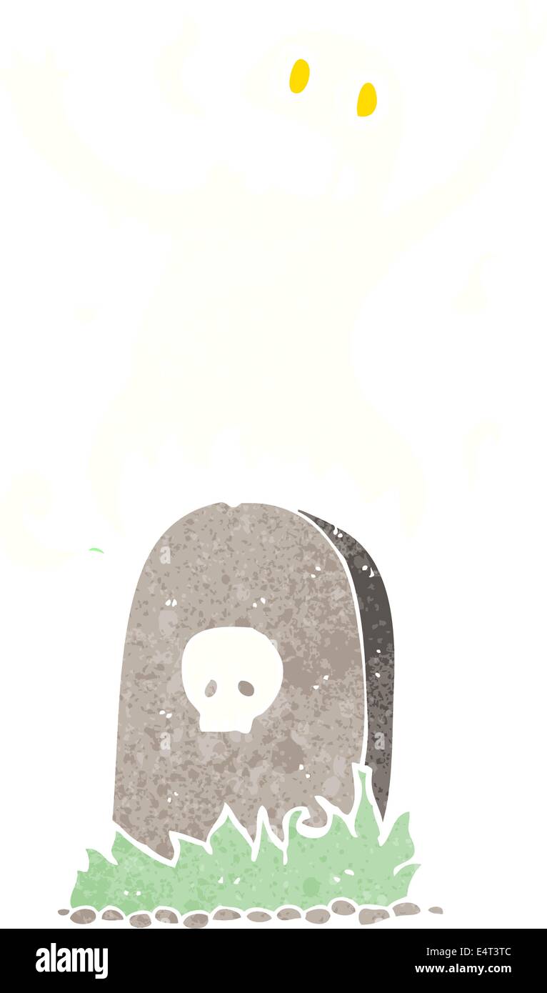 cartoon ghost rising from grave Stock Vector Image & Art - Alamy