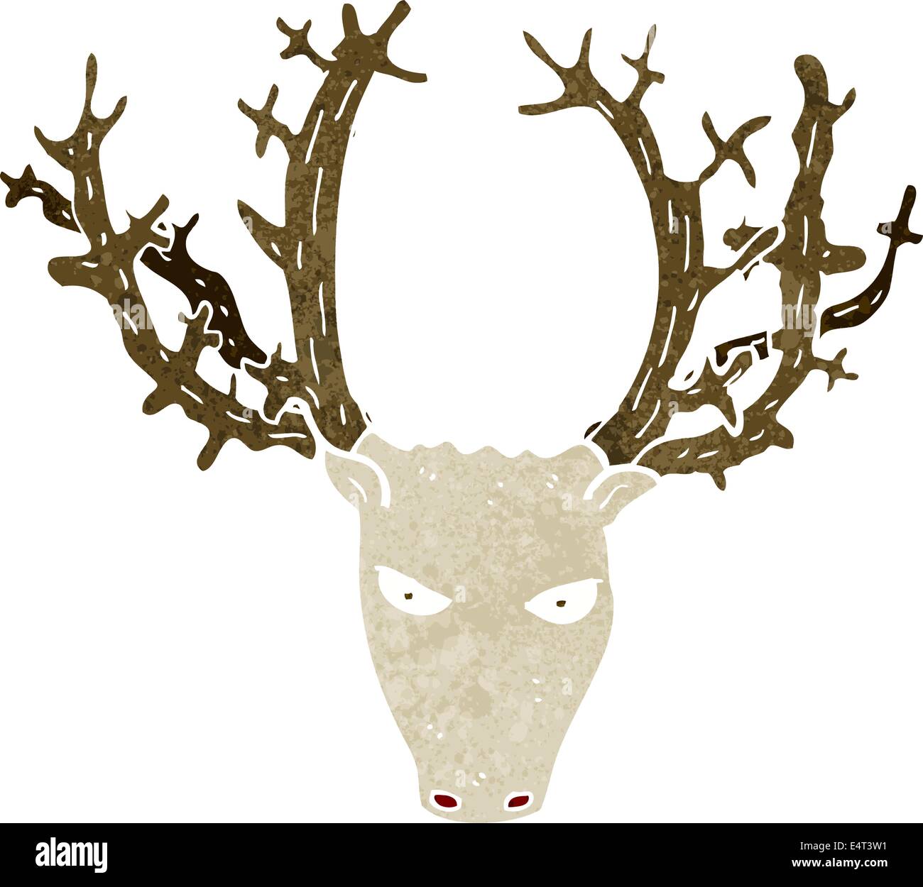 Cartoon stag head hi-res stock photography and images - Alamy