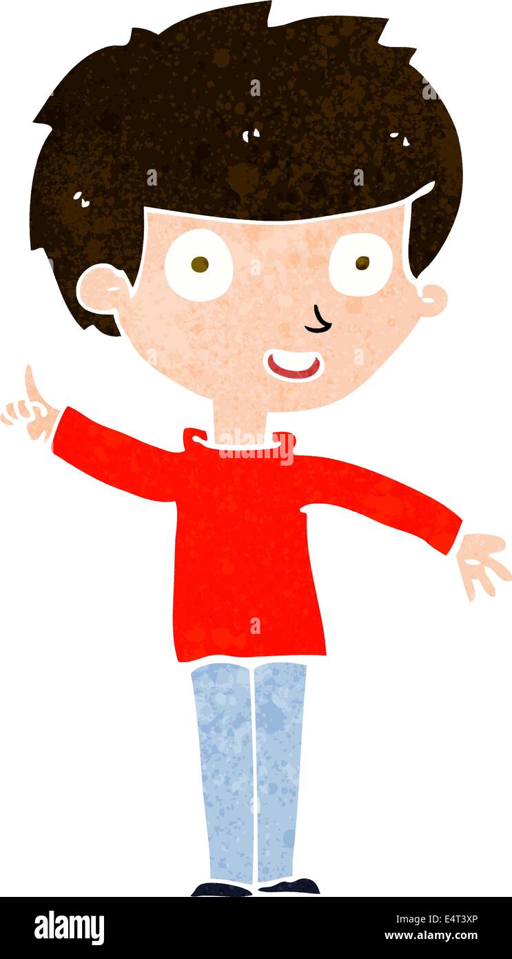 cartoon boy with idea Stock Vector Image & Art - Alamy