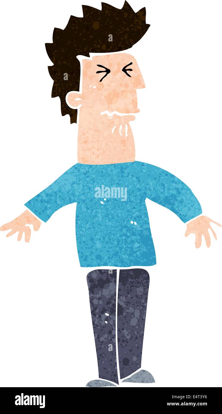 cartoon stressed man Stock Vector Image & Art - Alamy