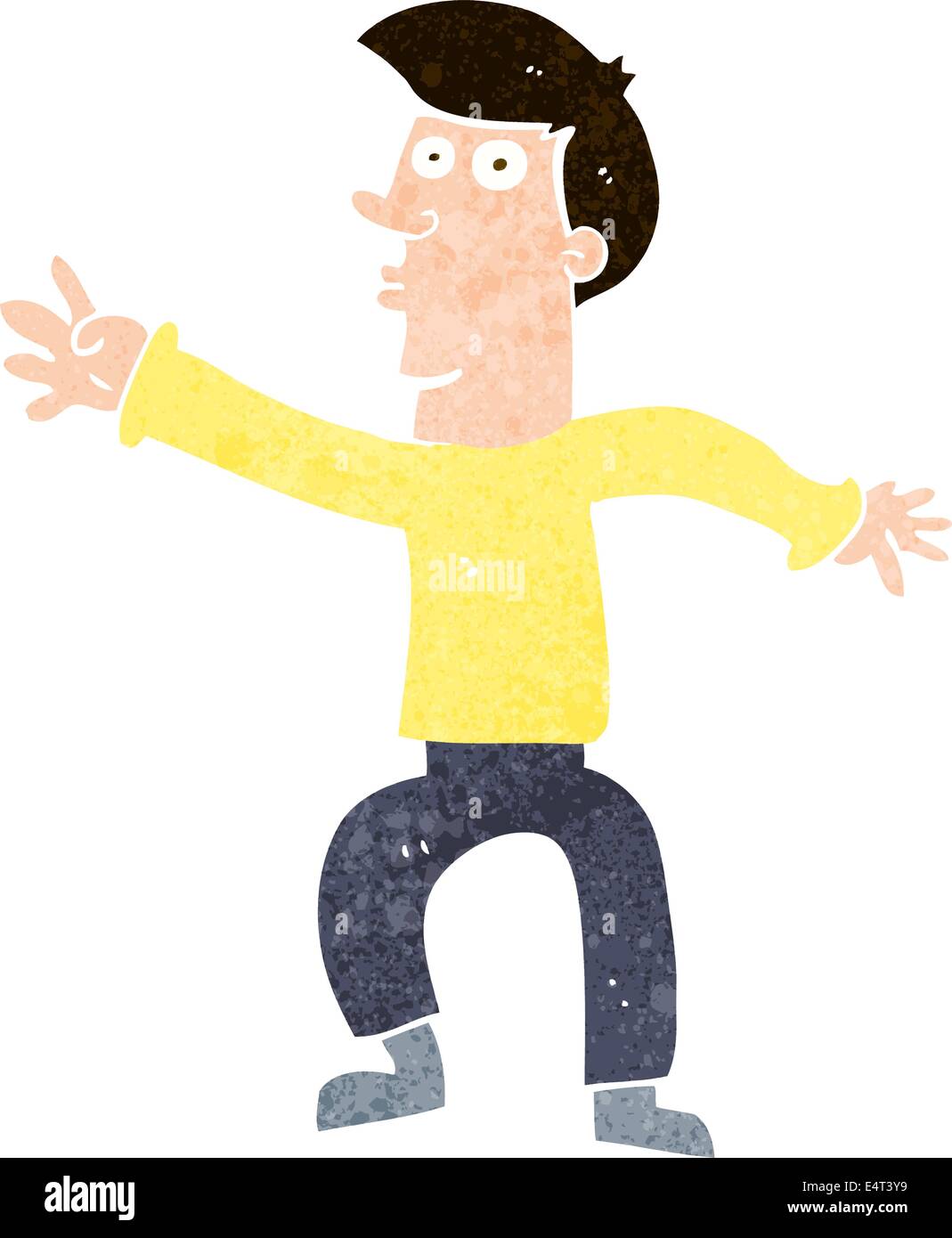 cartoon reaching man Stock Vector Image & Art - Alamy