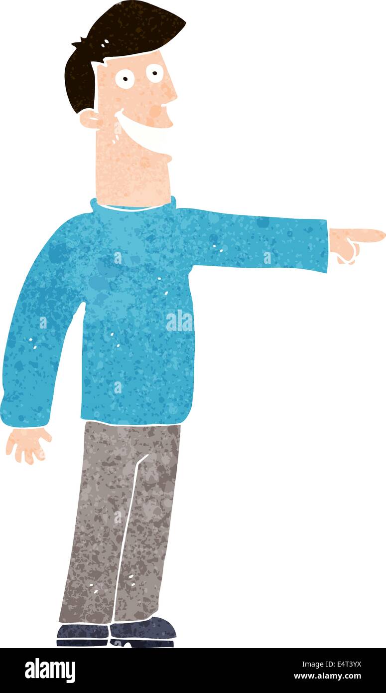 cartoon pointing man Stock Vector Image & Art - Alamy
