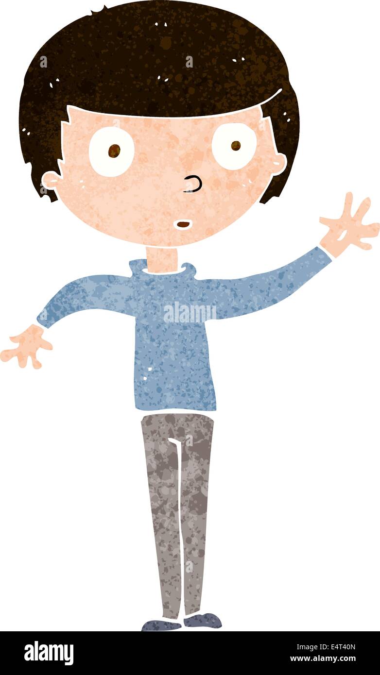 cartoon staring boy Stock Vector Image & Art - Alamy