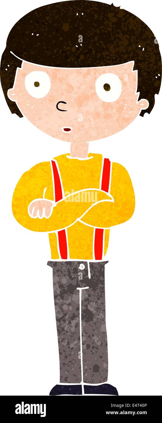 cartoon staring boy Stock Vector Image & Art - Alamy