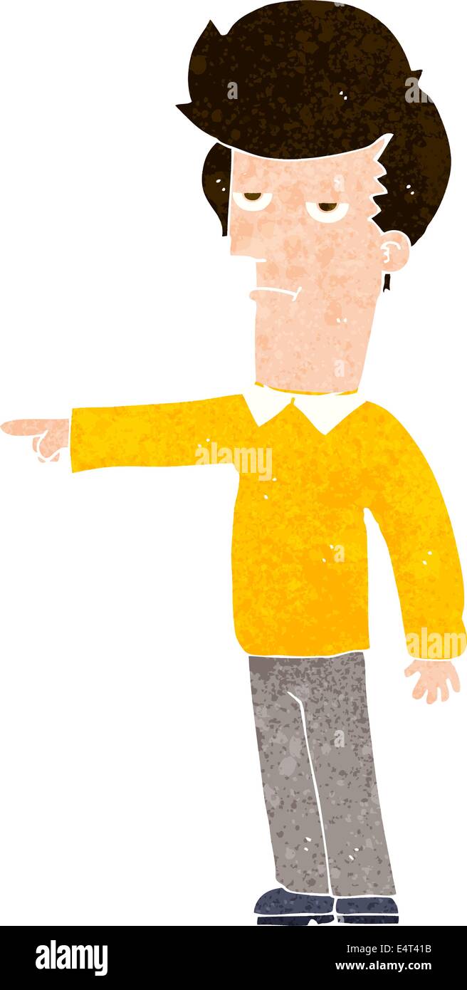 cartoon pointing man Stock Vector Image & Art - Alamy