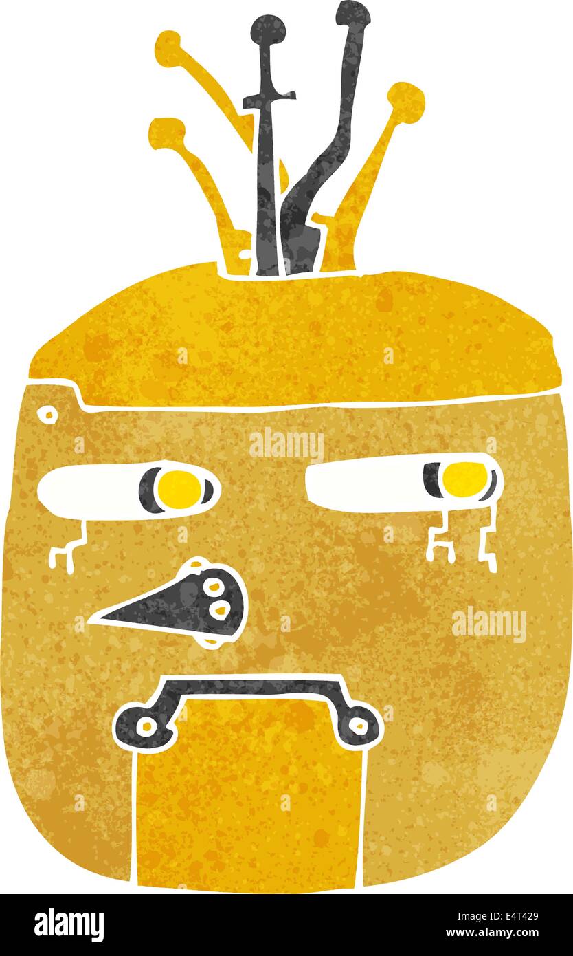 cartoon robot head Stock Vector Image & Art - Alamy