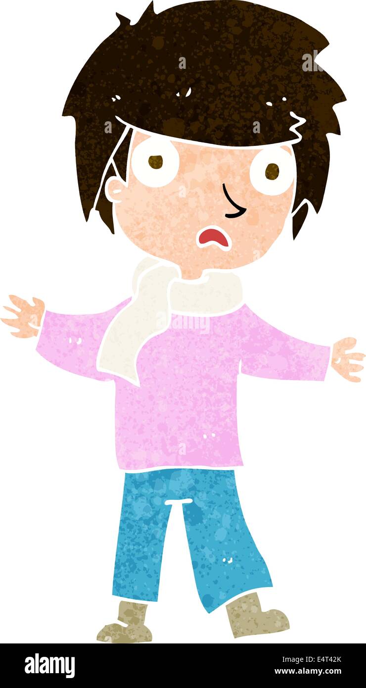 cartoon unhappy boy Stock Vector Image & Art - Alamy