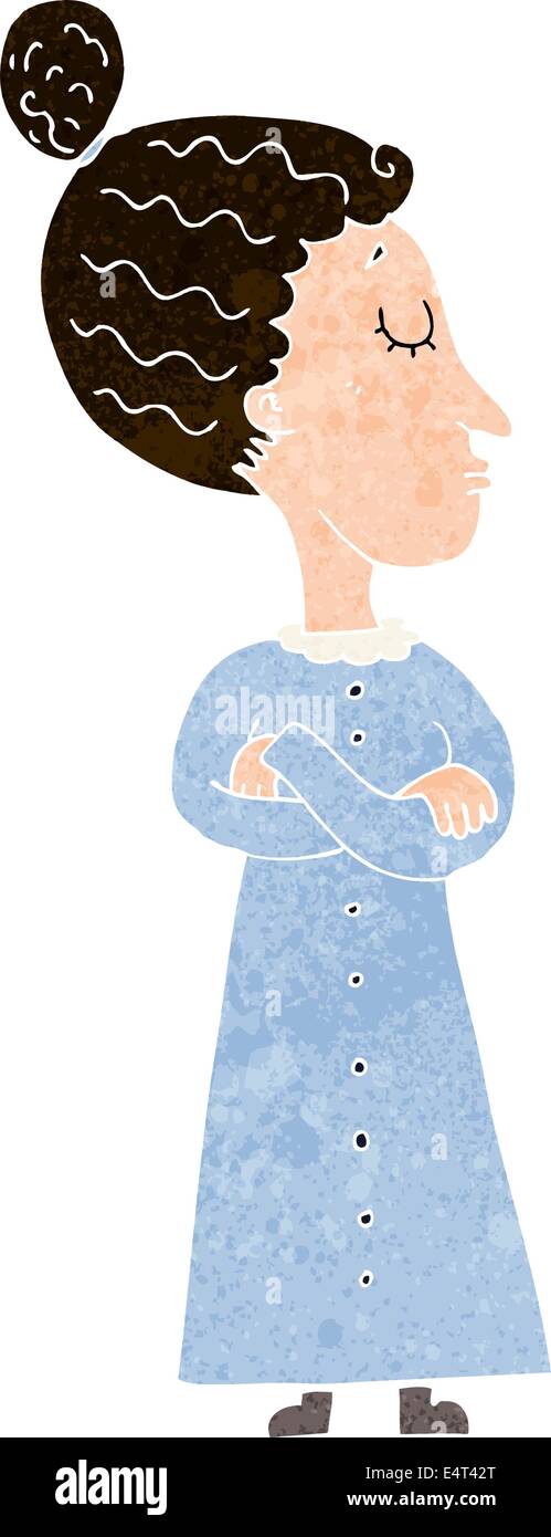 cartoon strict victorian teacher Stock Vector Image & Art - Alamy