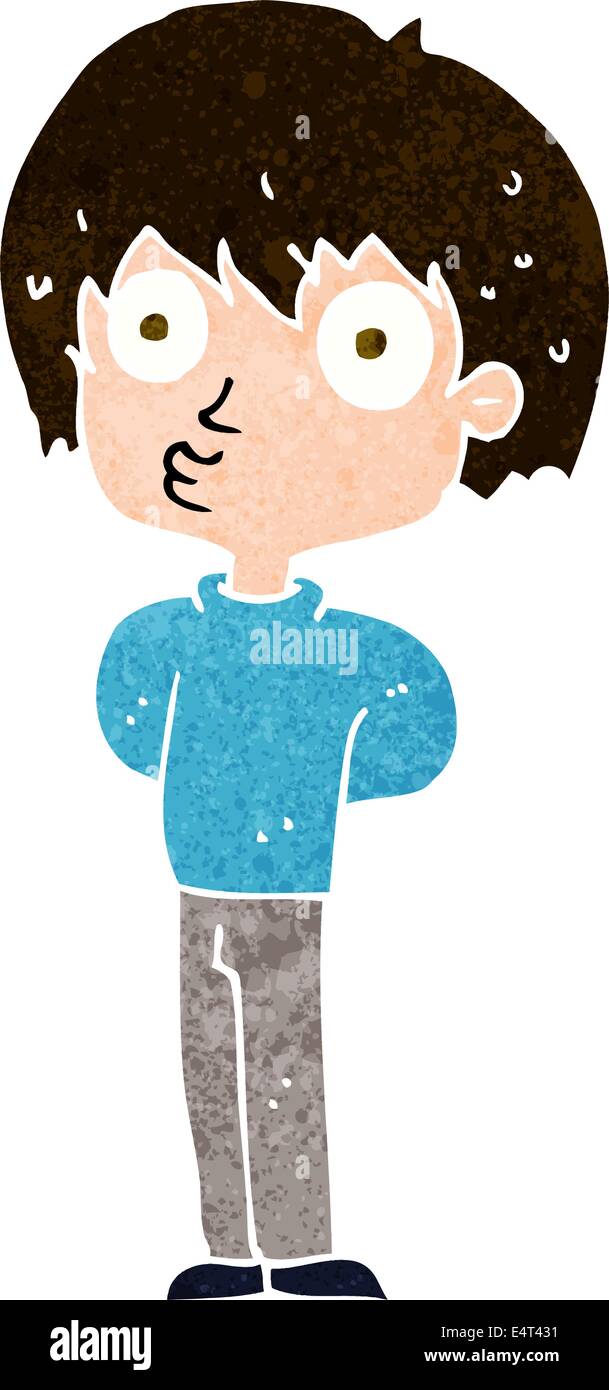cartoon impressed boy Stock Vector Image & Art - Alamy