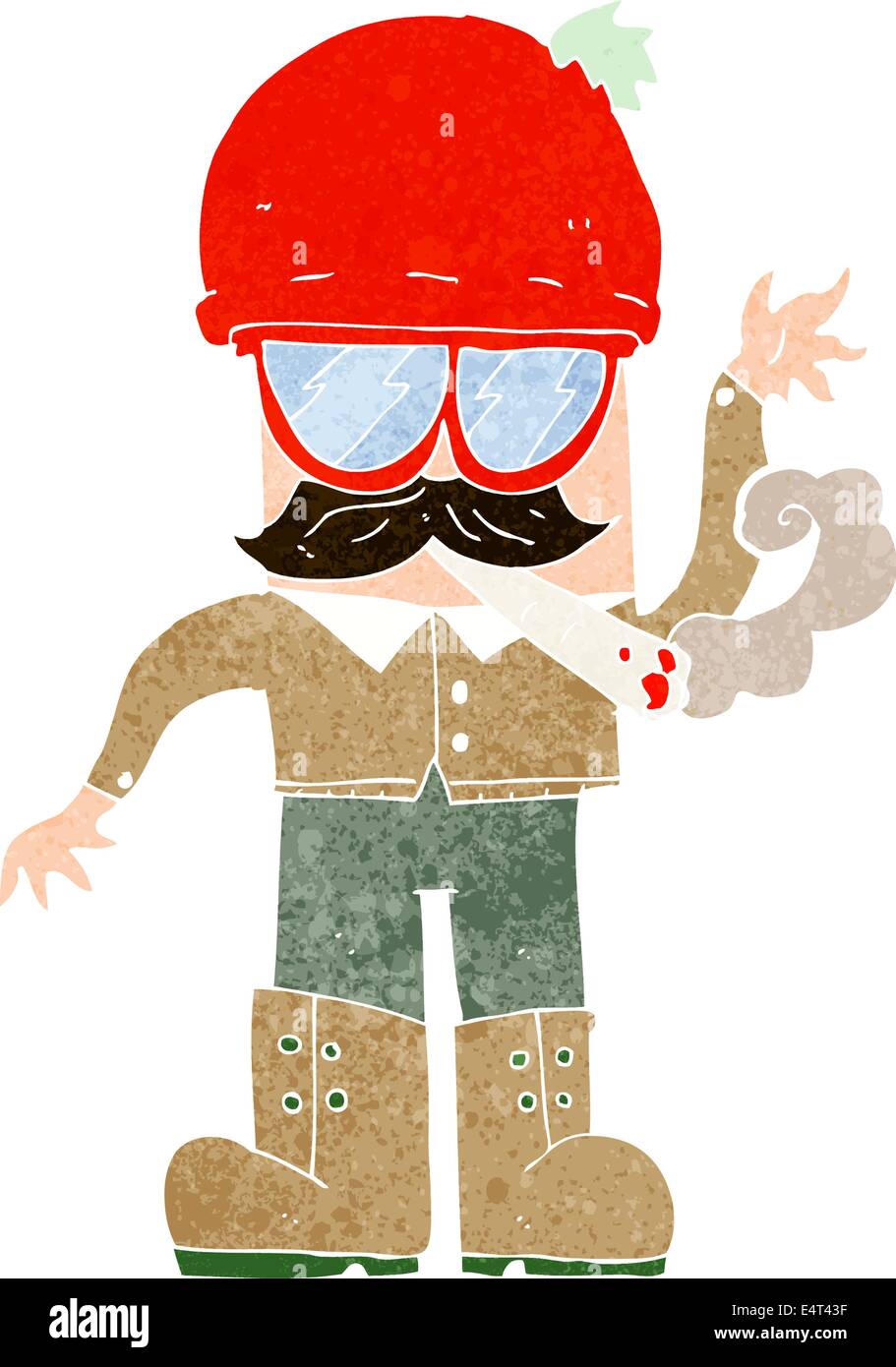 Man smoking marijuana Stock Vector Images - Alamy