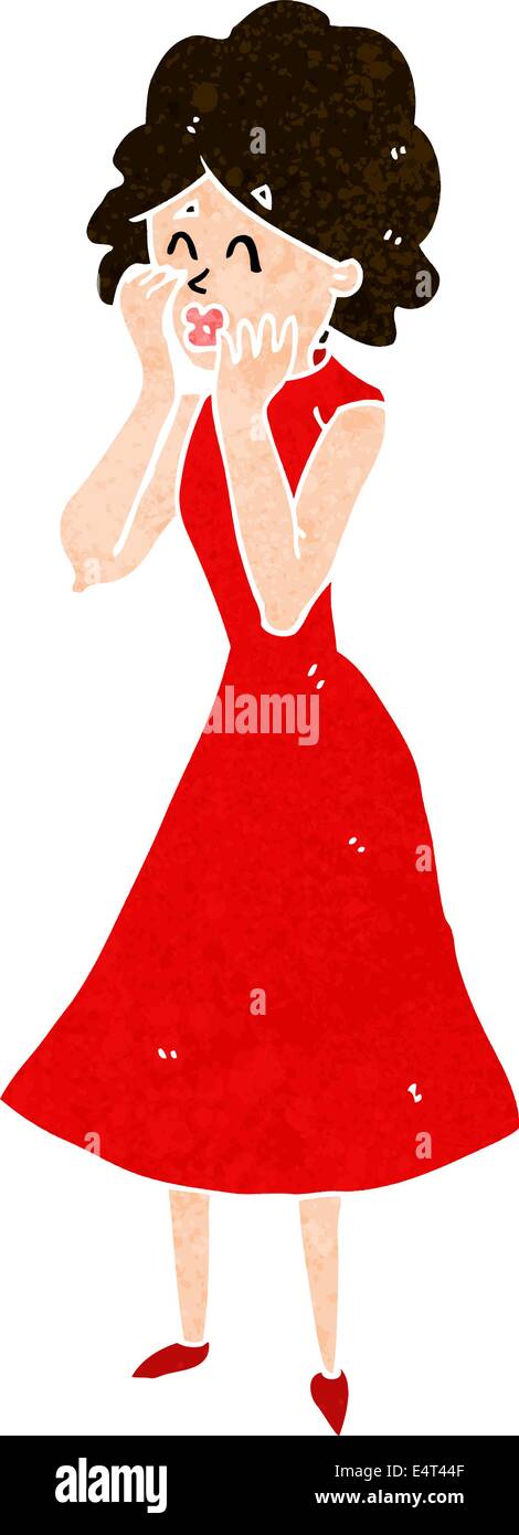 cartoon worried woman Stock Vector Image & Art - Alamy