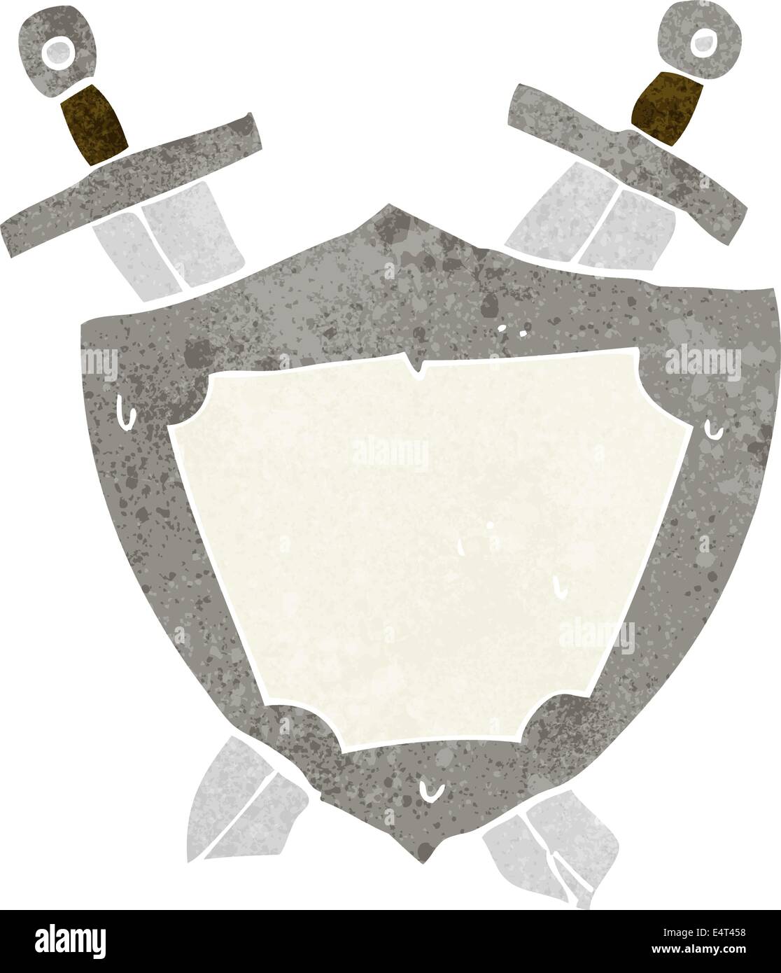 cartoon shield and swords Stock Vector Image & Art - Alamy
