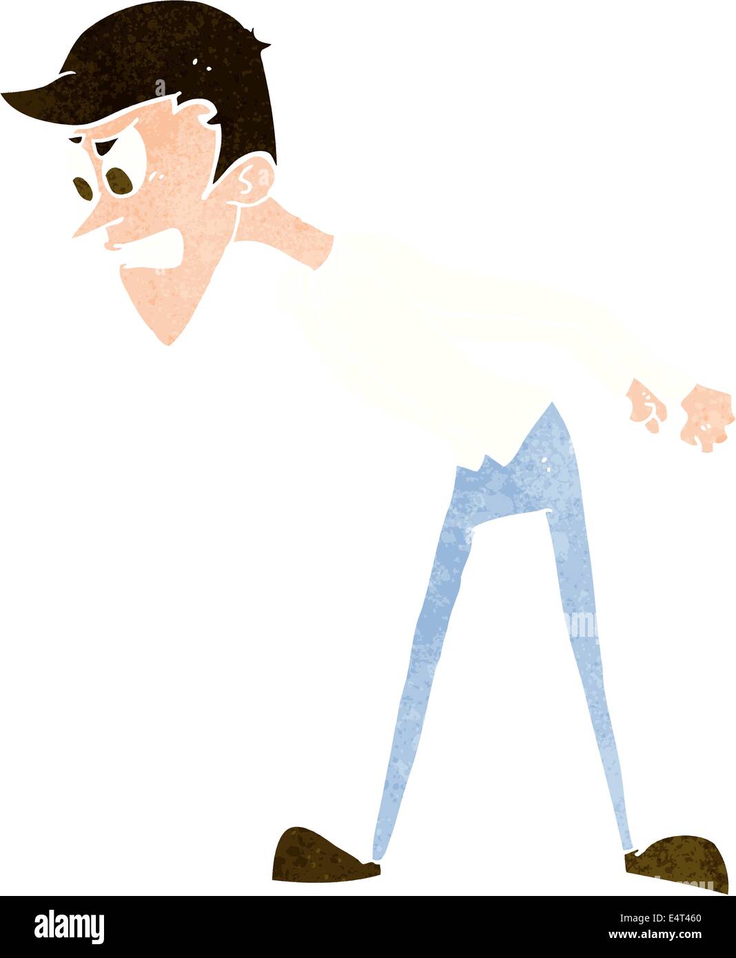 cartoon angry man Stock Vector Image & Art - Alamy