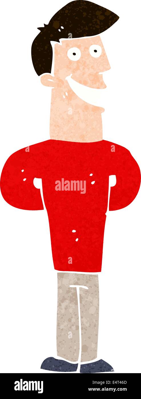 cartoon grinning man Stock Vector Image & Art - Alamy
