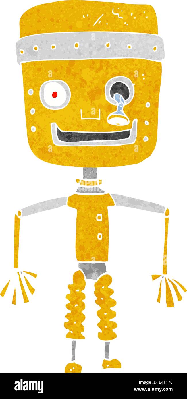 cartoon old robot Stock Vector Image & Art - Alamy