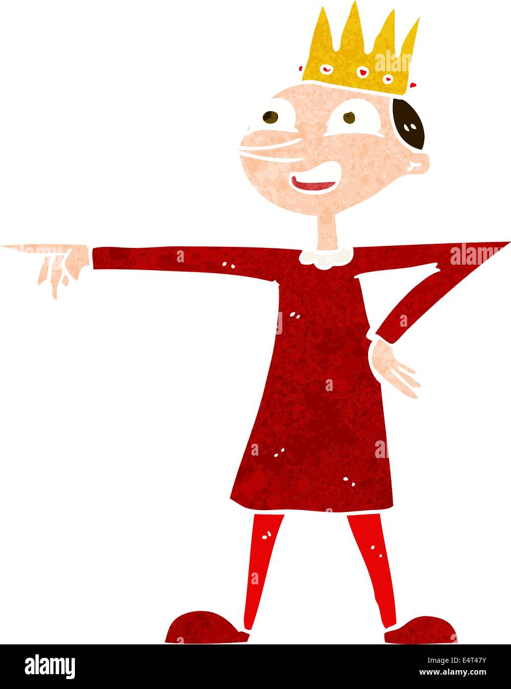 King pointing Stock Vector Images - Alamy