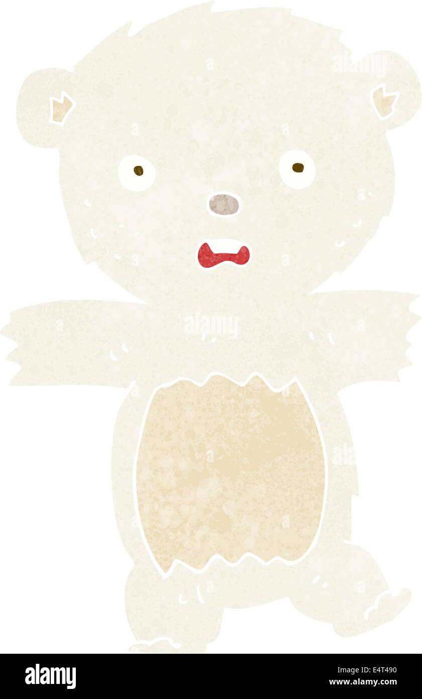 cartoon shocked polar bear cub Stock Vector Image & Art - Alamy