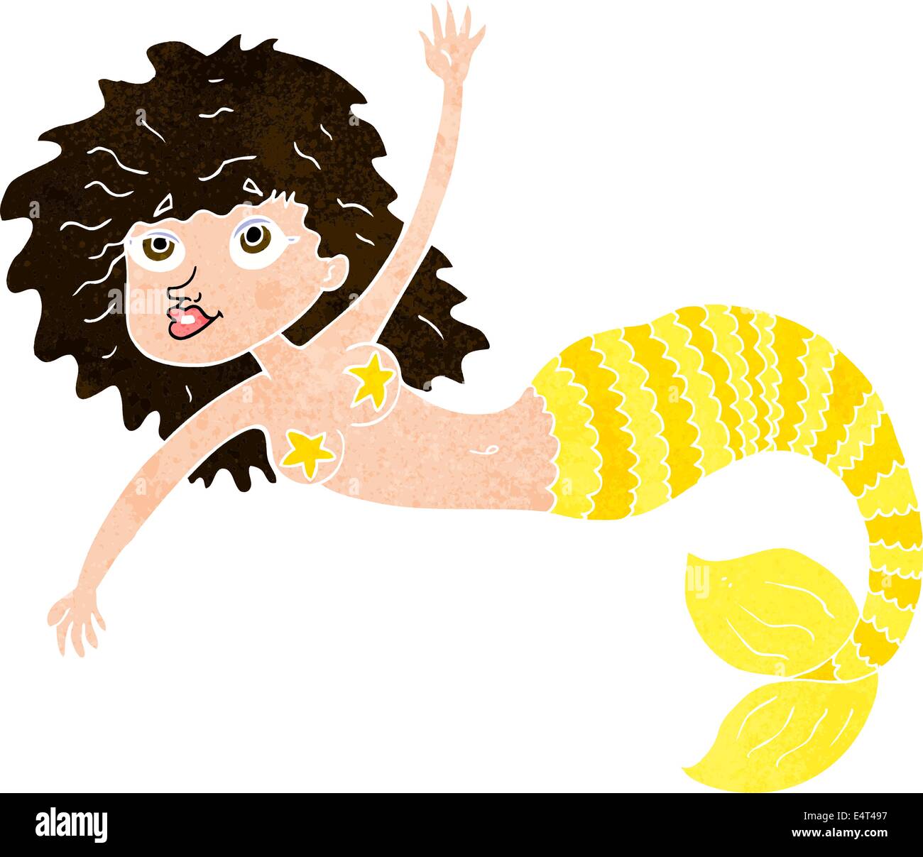 Cartoon pretty mermaid Stock Vector Images - Alamy