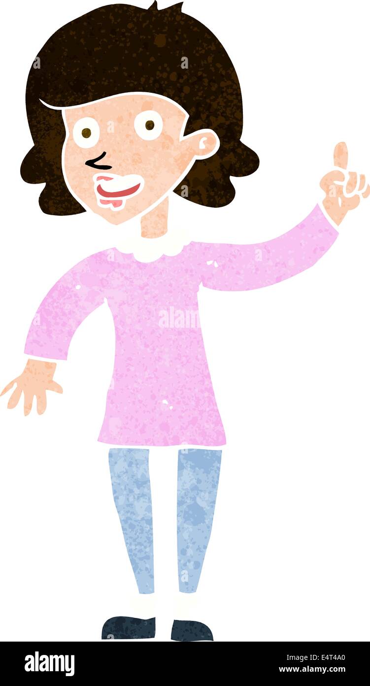 cartoon woman with idea Stock Vector Image & Art - Alamy