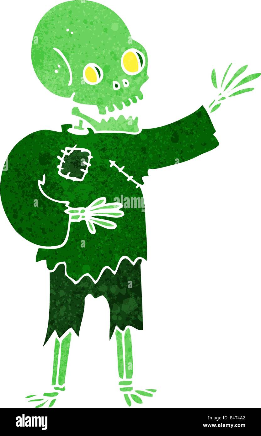 Drawing cute cartoon waving skeleton hi-res stock photography and ...