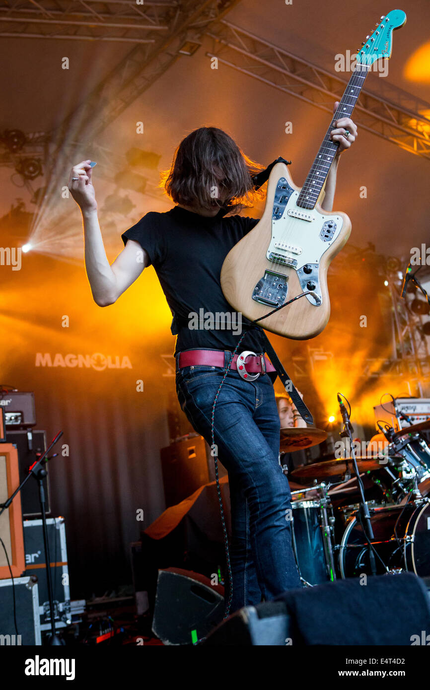 Milan, Italy. 15th July 2014. The British rock band TELEGRAM performs ...