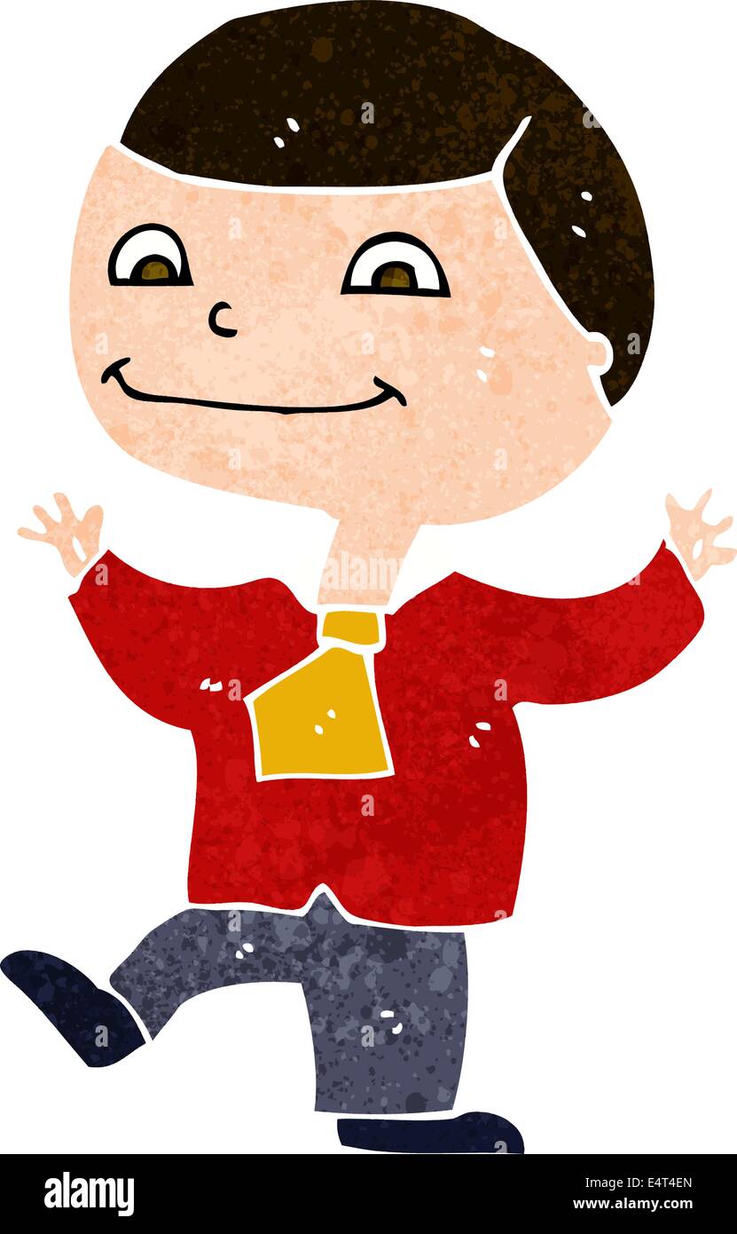 cartoon happy boy Stock Vector Image & Art - Alamy