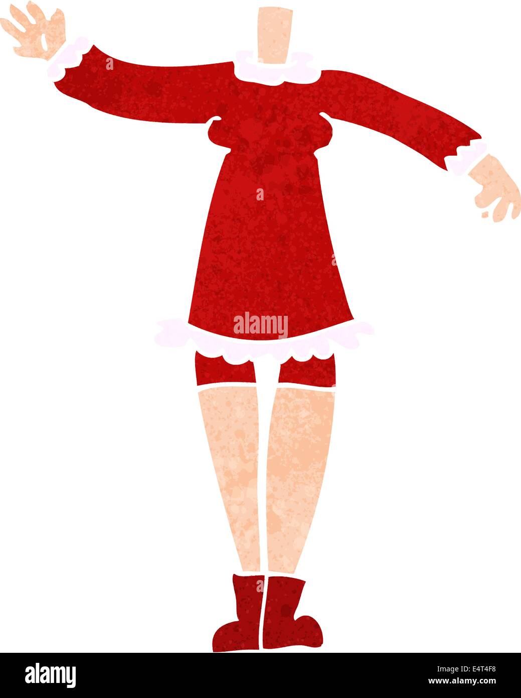 cartoon female body (add photos or mix and match cartoons Stock Vector ...