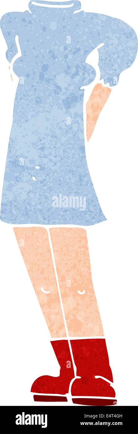 cartoon female body (add photos or mix and match cartoons Stock Vector ...