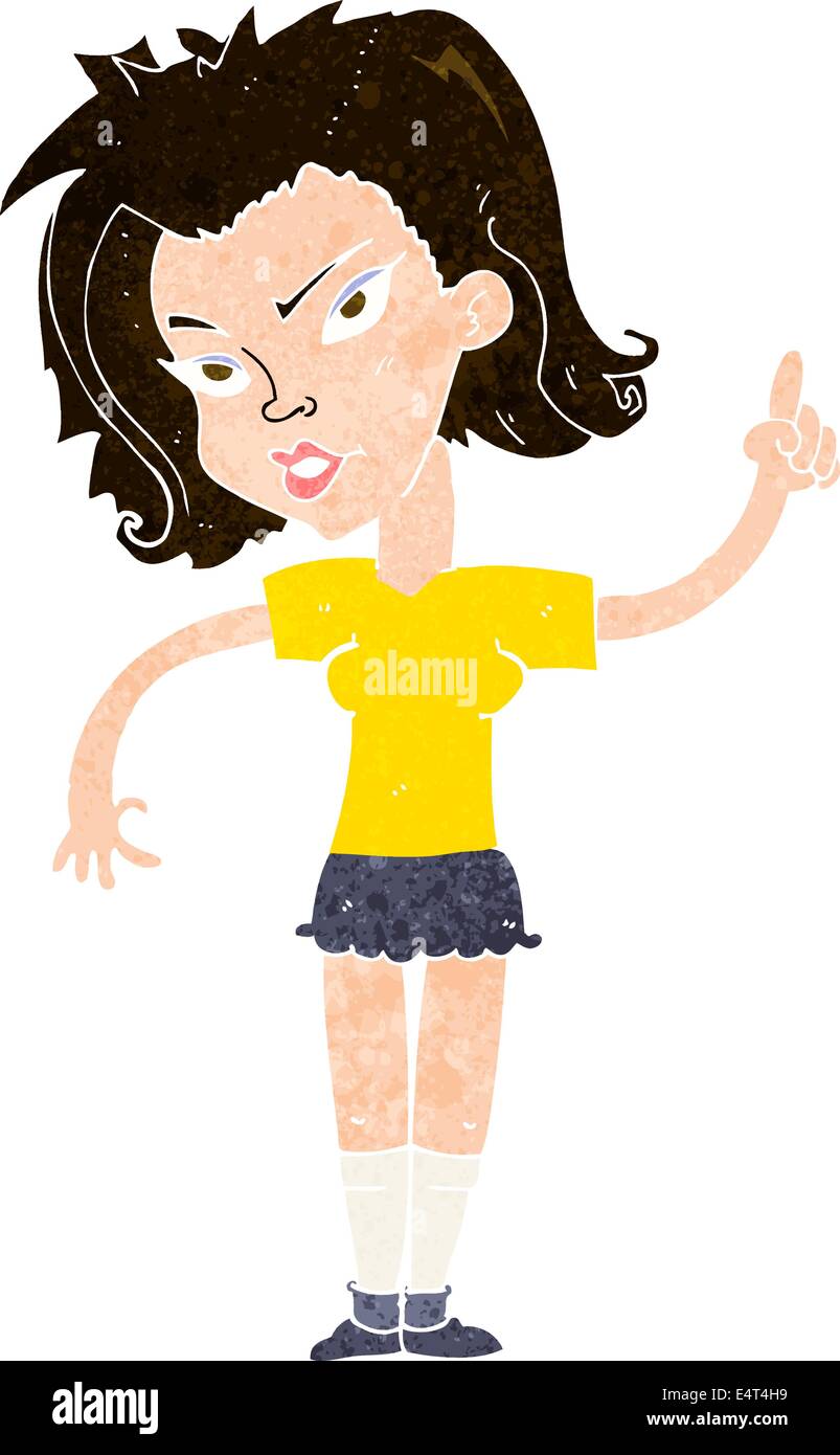 cartoon woman with idea Stock Vector Image & Art - Alamy