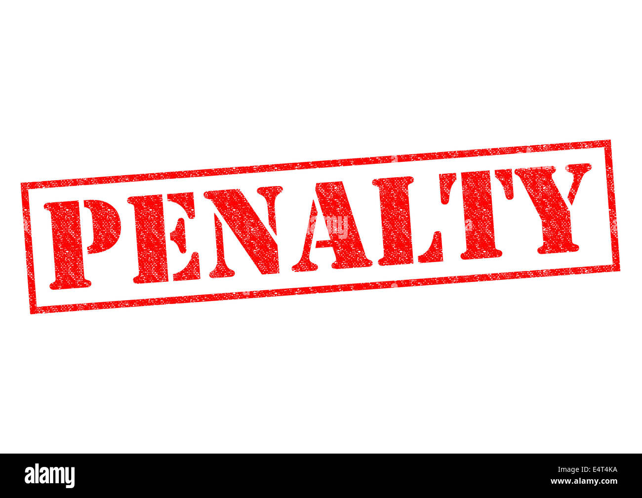 Penalty sign Cut Out Stock Images & Pictures - Alamy