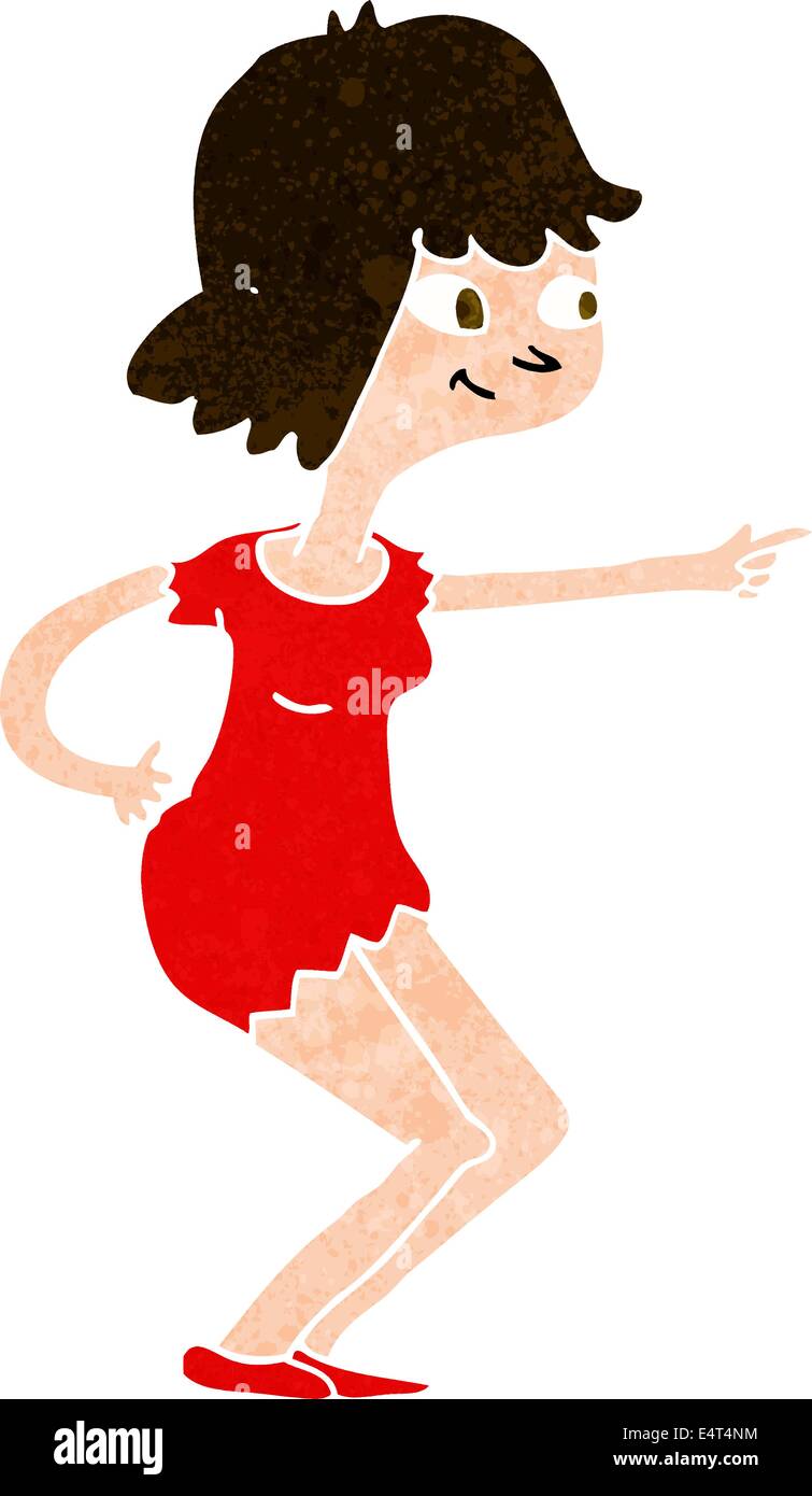 cartoon girl pointing Stock Vector Image & Art - Alamy