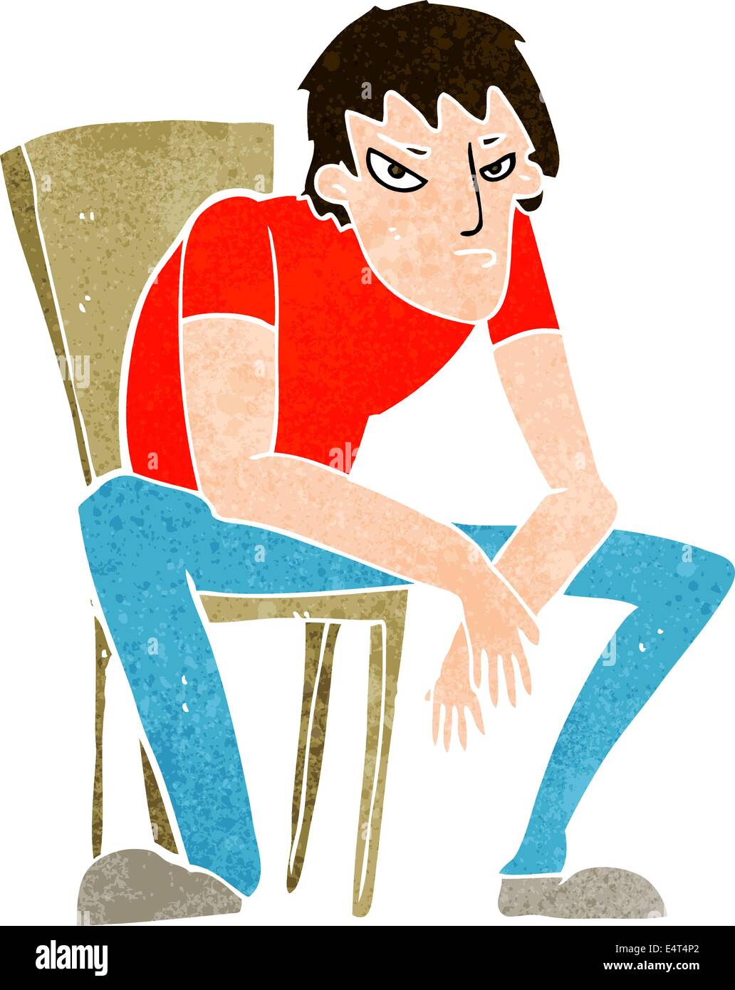 cartoon dejected man Stock Vector Image & Art - Alamy