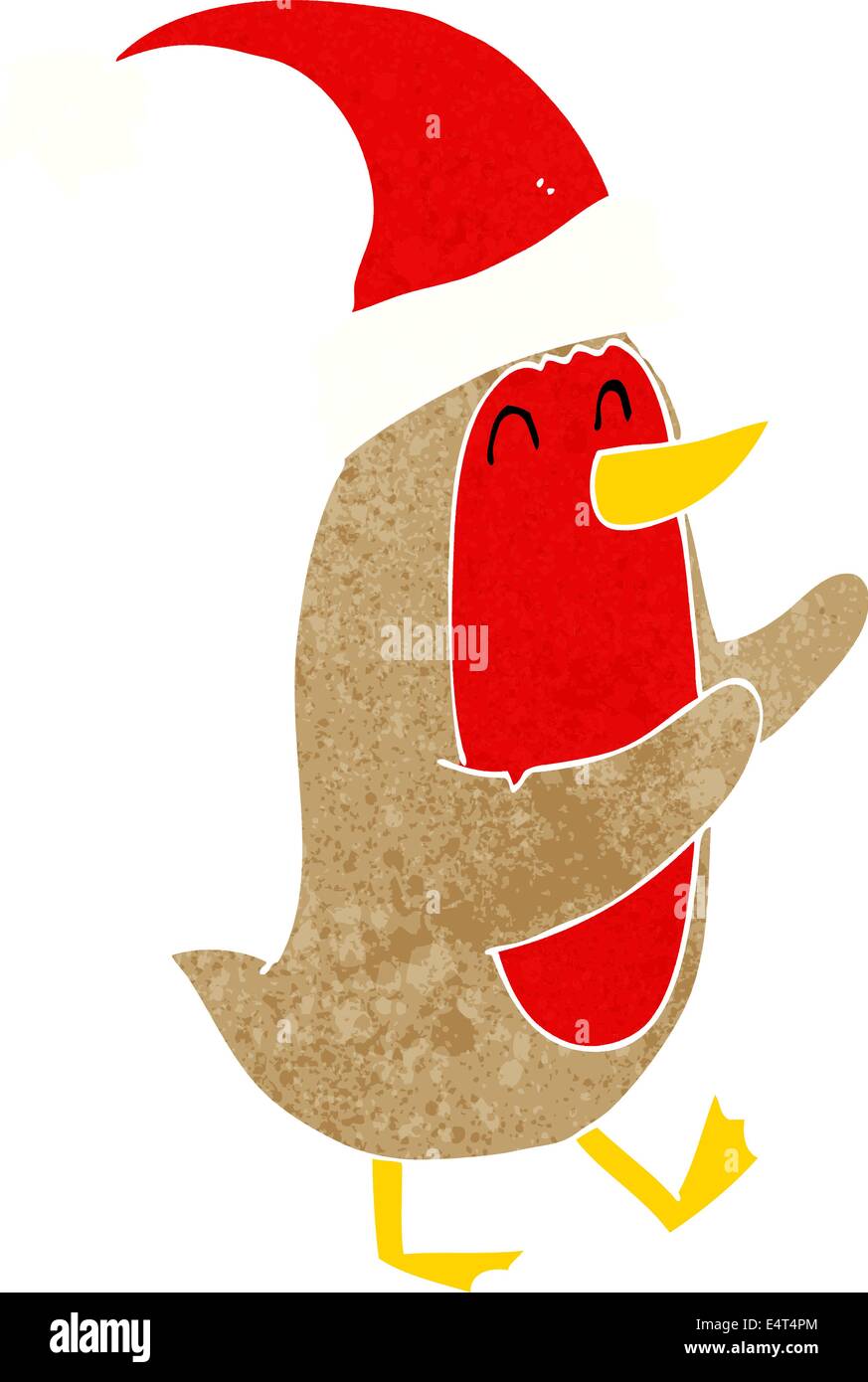 cartoon christmas robin Stock Vector Image & Art - Alamy