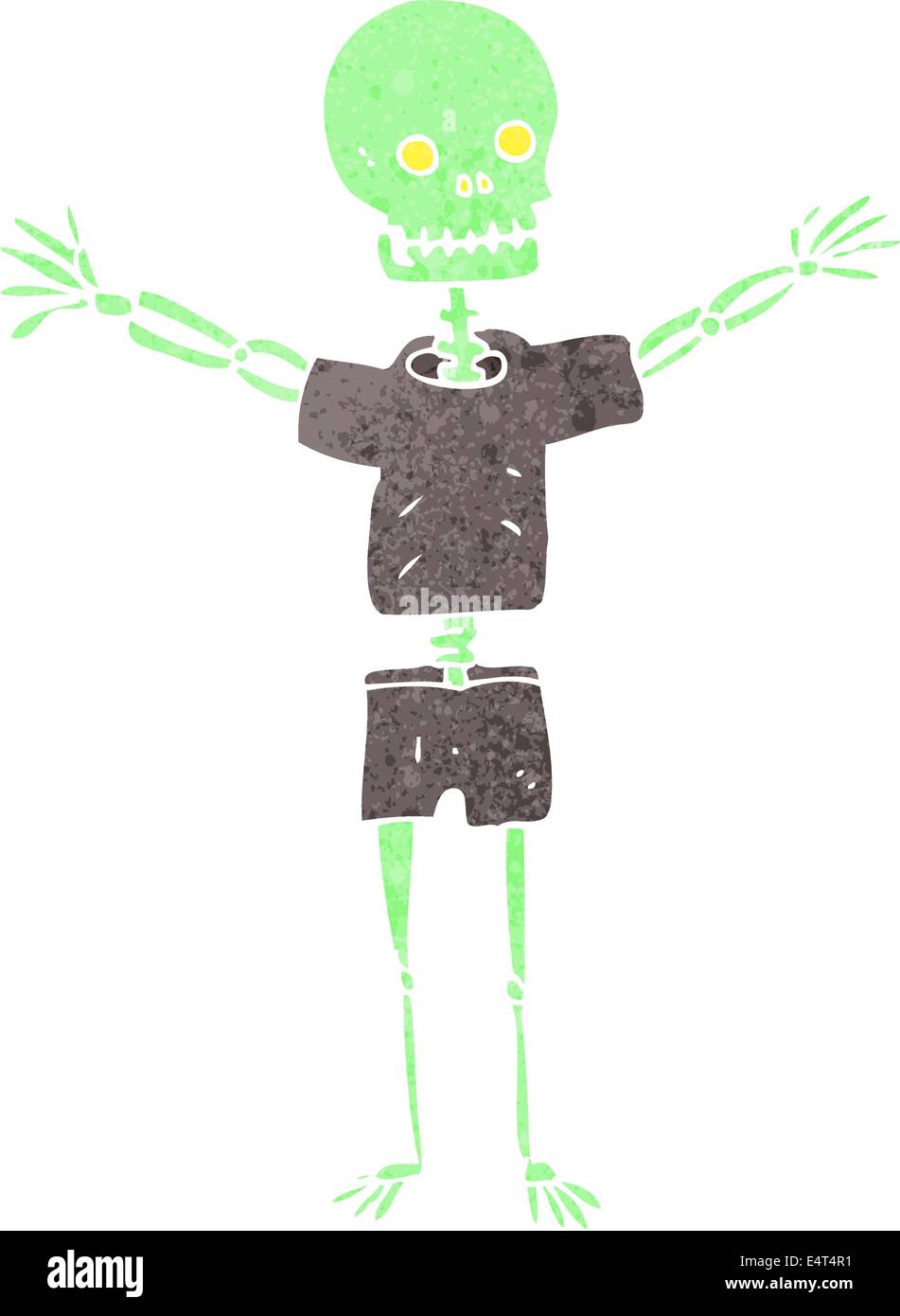 cartoon skeleton in clothes Stock Vector Image & Art - Alamy